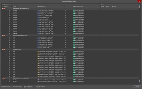 Constraint Manager Altium