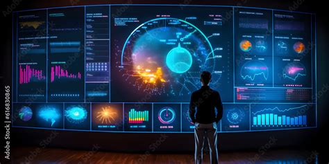 Bright Map Charts And Analytical Data Analytics Man Silhouette
