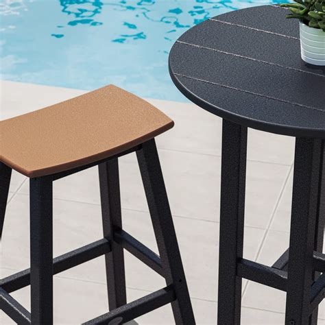 Polywood Long Beach 3 Piece Outdoor Patio Bistro Set Costco