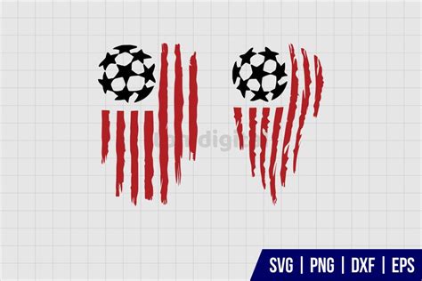 Soccer Ball American Flag Svg Gravectory