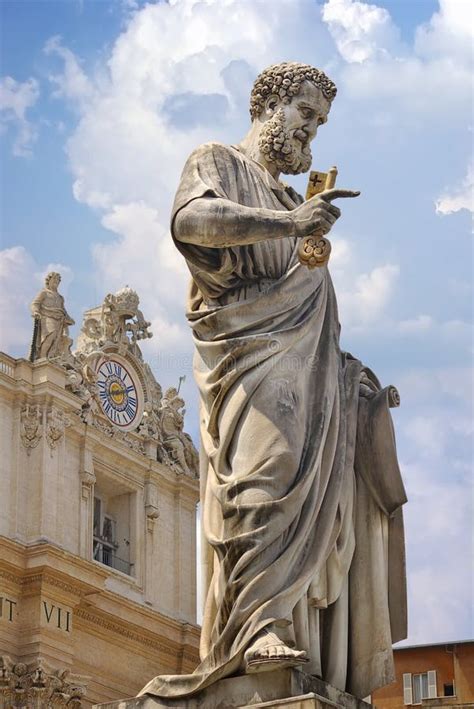 Statue Of Saint Peter The Apostle Stock Image Image Of Jesus Italy