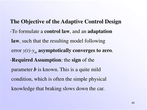 PPT Chapter Adaptive Control PowerPoint Presentation Free Download ID