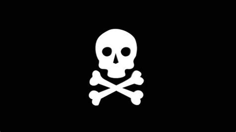 Crossbones Death Skull Danger Poison Flat Stock Vector Royalty Free