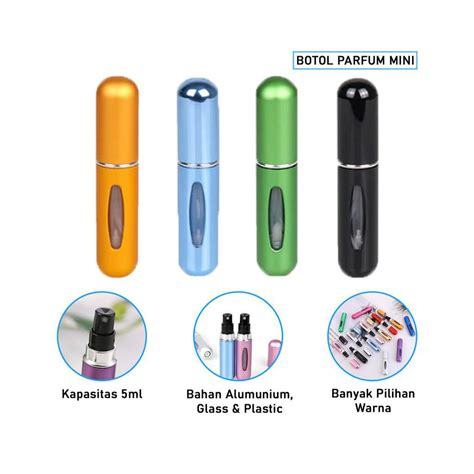 Jual Botol Parfum Mini Macca H458 5ml Botol Parfum Aluminium Botol