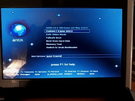 Install To Hard Disk With Antix Usb Live Menu Options Antix Forum