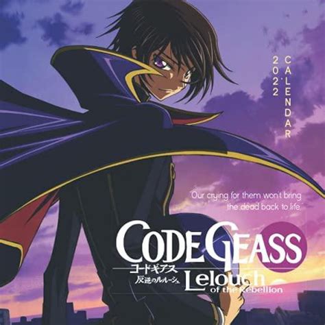 Code Geass 2022 Calendar Yearly Monthly 18 Month Calendar 2022 With