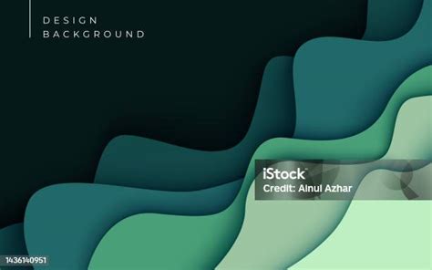 다중 레이어 녹색 색상 텍스처 3d 종이 컷 레이어 그라디언트 벡터 배너 추상 종이 컷 아트 배경 디자인 웹 사이트 템플릿 지형지도 개념 또는 부드러운 종이 접기 종이 컷