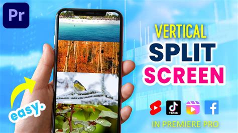 The BEST WAY to Create VERTICAL SPLIT SCREEN Videos in Premiere Pro CC - YouTube