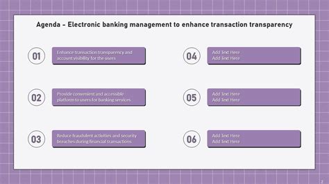 Electronic Banking Management To Enhance Transaction Transparency Complete Deck Ppt Template
