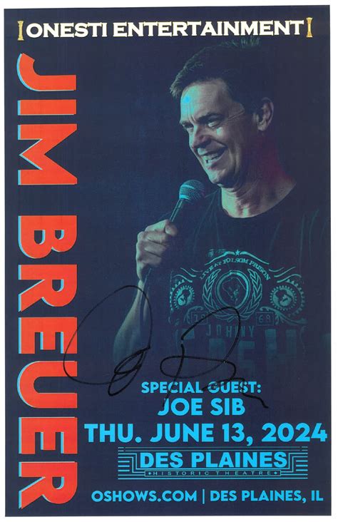 Jim Breuer Poster 6 13 24 Dpt Rockstock Store