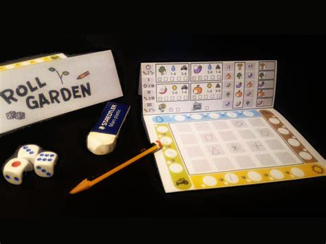 Print and Play: Roll Garden – Juegos Roll & Write