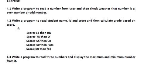 Solved Exercise 31 Write A Program That Reads From The