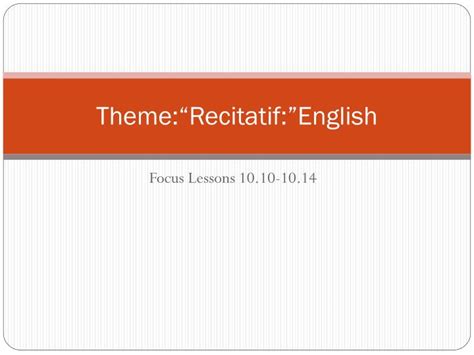 Ppt Theme Recitatif ”english Powerpoint Presentation Free
