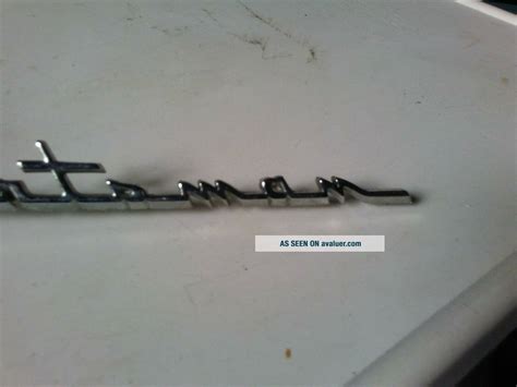Vintage 3d Sportsman Chrome Bolt On Emblem Nameplate Badge 7367088