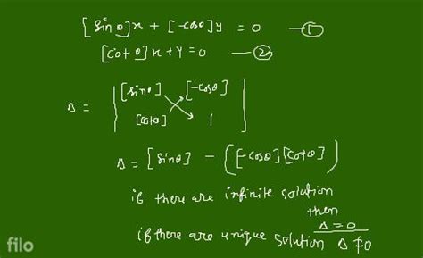 If X Denotes The Greatest Integer Leq X Then The System Of Linear Equ