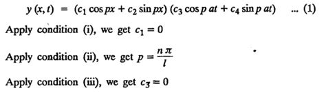 Solutions Of One Dimensional Wave Equation Solved Example Problems