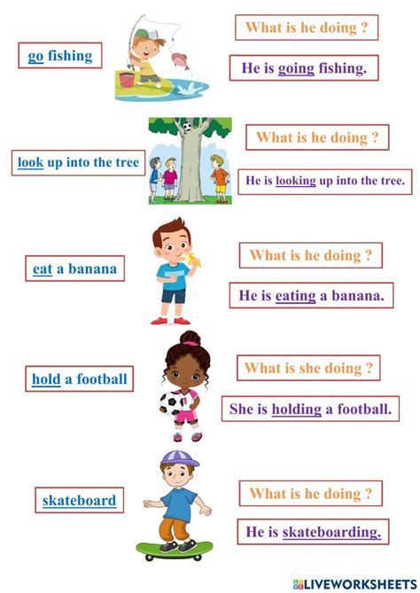 What Is He Doin Free Interactive Worksheets 7091457
