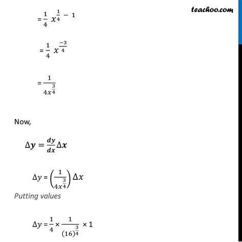 Question 1 A Using Differentials Find Approximate Value Of 17 81