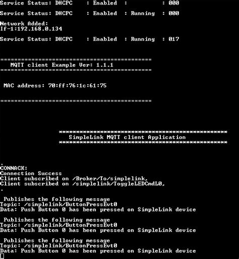 Ccsmsp432e401y Mqttclient Example Msp Low Power Microcontroller Forum Msp Low Power
