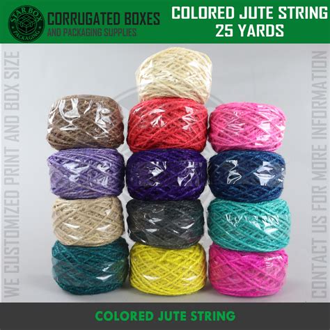 Starbox Arts And Craft 25 Yards Jute String Jute Twine Jute Rope T Ribbon Natural Jute