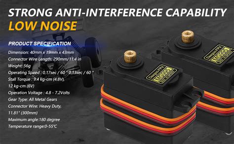 Mg995 55g Micro Servomotor Kit De Motor De Metal Con Engranajes Para Rc