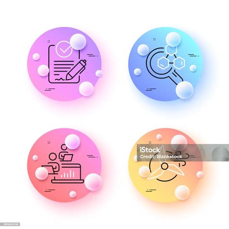 팀워크 화학 실험실 및 Rfp 최소 라인 아이콘 웹 응용 프로그램의 경우 인쇄 벡터 건강관리와 의술에 대한 스톡 벡터 아트 및 기타 이미지 건강관리와 의술 과학 교육