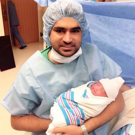 Asad Bashir With His Newborn Babe Arts Entertainment Images Photos