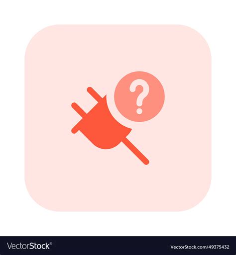 Query Regarding Power Cable For Safety Purpose Vector Image