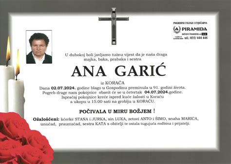 Ana Garić Piramida Pogrebne Usluge I Cvjećarna
