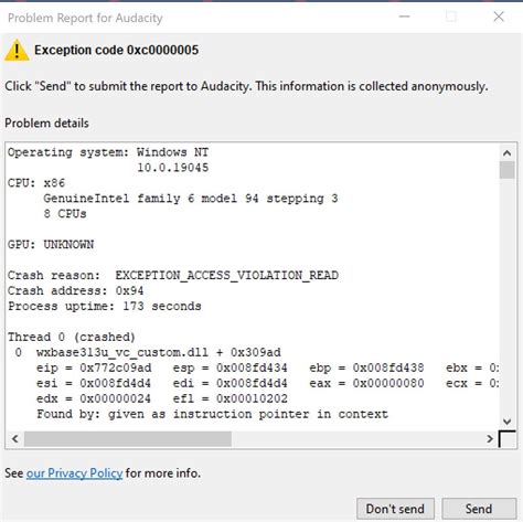 Audacity Crashes When Using Macro Wizard Windows Audacity Forum