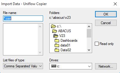Uniflow Import Export Utility