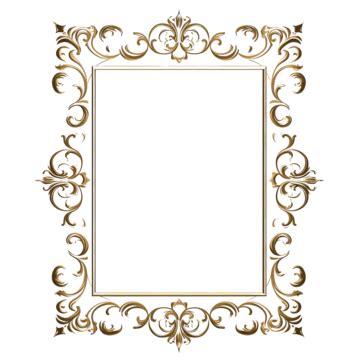 Rectangle Frame Abstract Decorative Patterned Border Png Modern Frame Border PNG Transparent