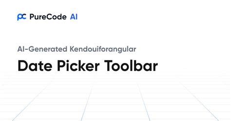 build great kendouiforangular date picker toolbar components faster