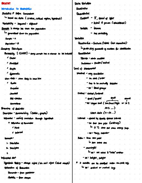 Biostat Biostat Data Variables Introduction To Biostatistics Qualitative Statistics Studocu