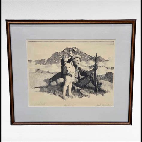 At Auction Frederick Machetanz Fred Machetanz The Good Life Stone Lithograph