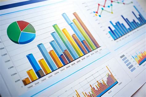 Analyzing Graphical Data On A White Background Stock Illustration Illustration Of Technology