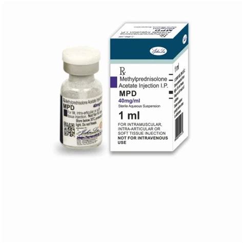 mpd 2 methylprednisolone ip 40 mg ml at ₹ 117 50 piece