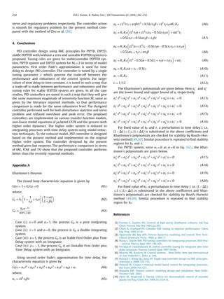 Tuning Of IMC Based PID Controllers For Integrating Systems With Time Delay PDF
