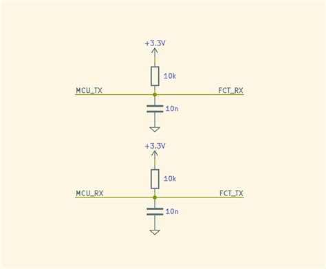Could Uart Function On Lines With 10nf Capacitance