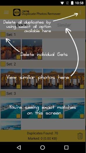 how to find and delete duplicate files on android