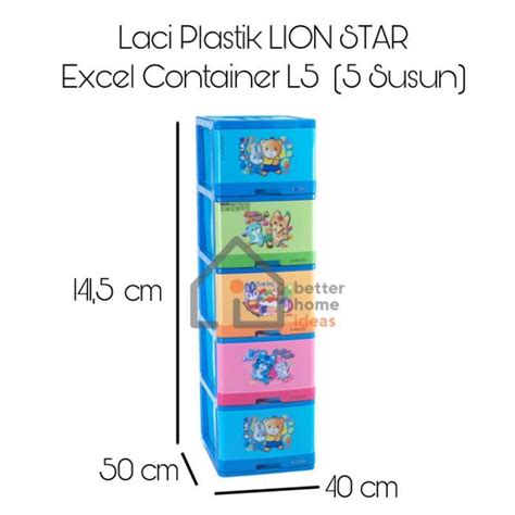 Promo Terbaru [cargo] Laci Plastik Lion Star Excel Container L5 5