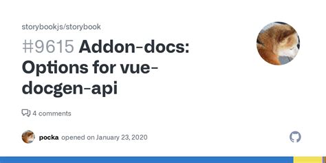 addon docs options for vue docgen api · issue 9615 · storybookjs