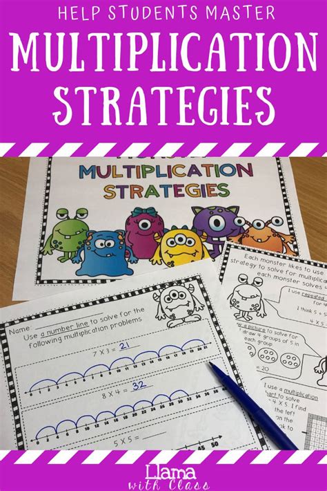 Multiplication Strategies Booklet Array Number Line Multiplication