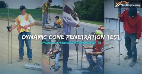 Dynamic Cone Penetration Test DCP Test Apparatus Lab Procedure Precautions Of DCP Test
