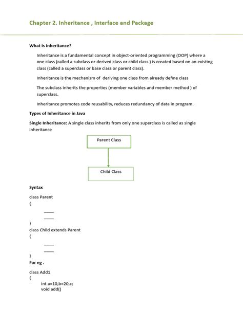 Java_Chapter _2 | PDF | Inheritance (Object Oriented Programming) | Method (Computer Programming)
