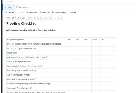 Formatting Tables In The Description Field Wrike Help Center