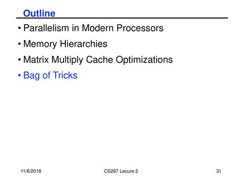 Uniprocessor Optimizations And Matrix Multiplication Ppt Download