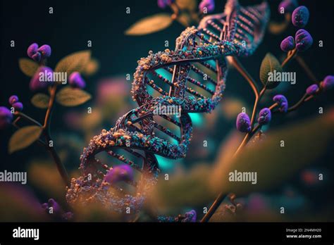 Dna Futuristic Digital Background Abstract Background For Science And