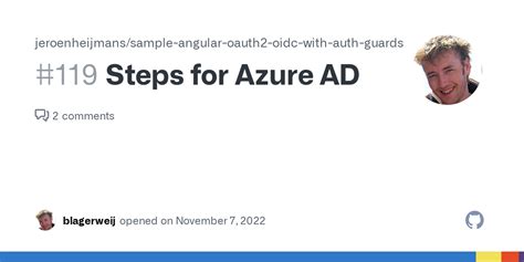 Steps For Azure Ad · Issue 119 · Jeroenheijmanssample Angular Oauth2