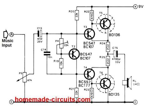 Mini Audio Amplifier Circuits Homemade Circuit Projects Audio